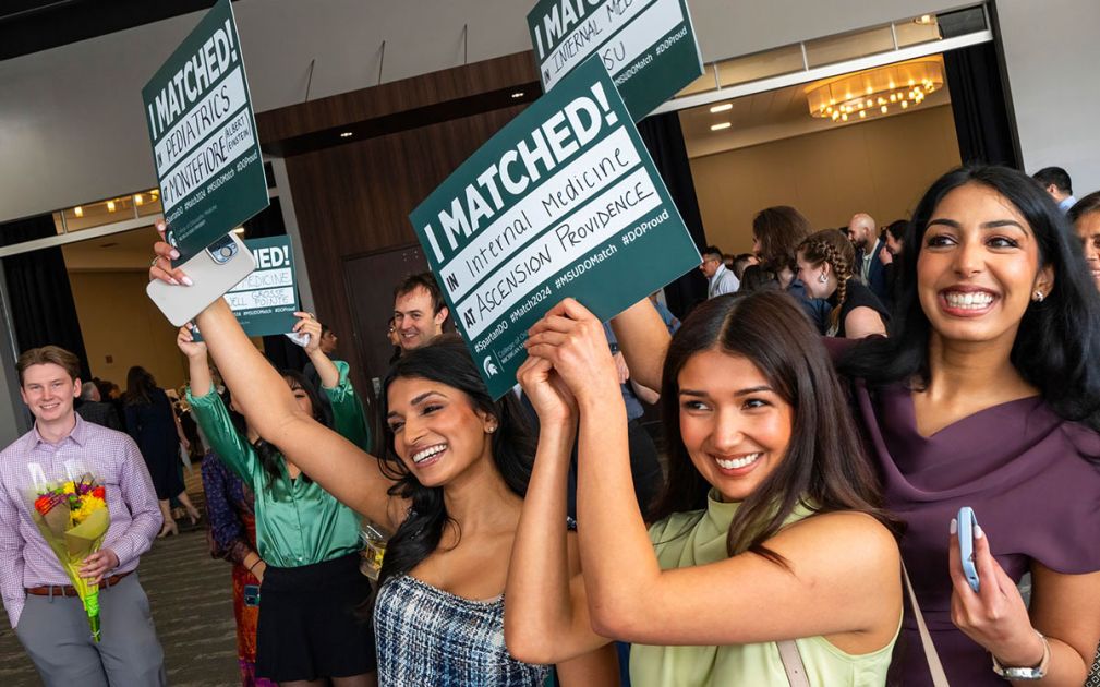 MSU osteopathic doctor class matches at 99.6% | MSU Osteopathic Medicine